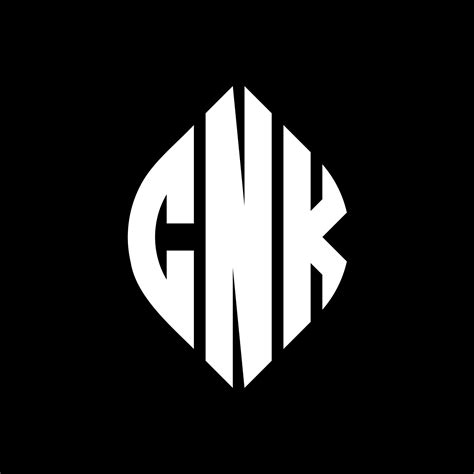 Cnk Circle Letter Logo Design With Circle And Ellipse Shape Cnk