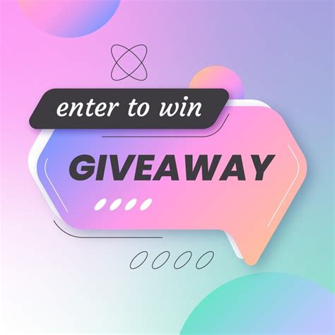 Free Vector Enter To Win Template Design