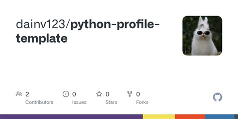 Github Dainv123python Profile Template