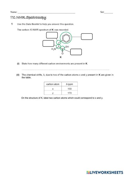 Analytical Techniques Exercise Live Worksheets