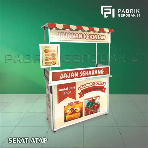 Jual Booth Portable Model Sekat Atap Gerobak Lipat Untuk Jualan