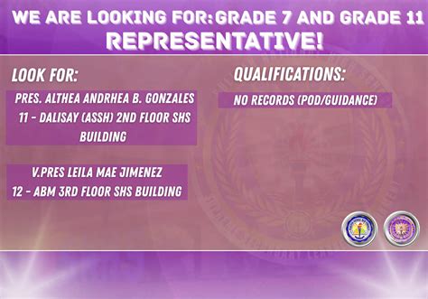 📣 Calling All Grade 7 And Grade 11 Students Were Looking For