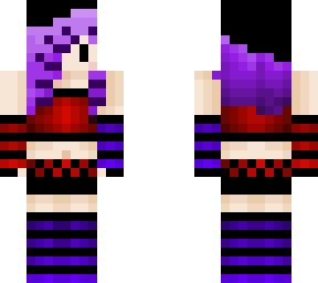Purple Emo Girl Minecraft Skins