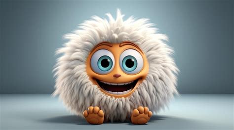 Premium Ai Image Cute Monster 3d Character Like Egg Monster For