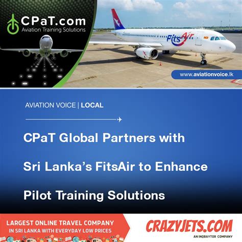 Aviation Cpat Global Partners With Sri Lankas Fitsair To Enhance