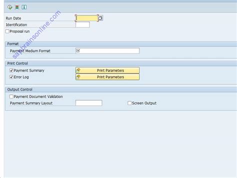 Fbpm Sap Tcode For Payment Medium Program Of Pmw