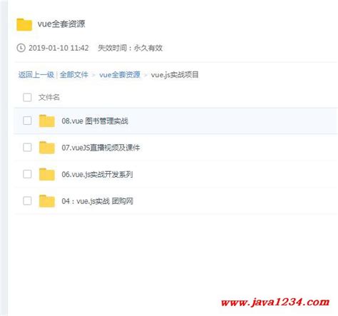 前端vue全套 视频教程 下载 Java 下载
