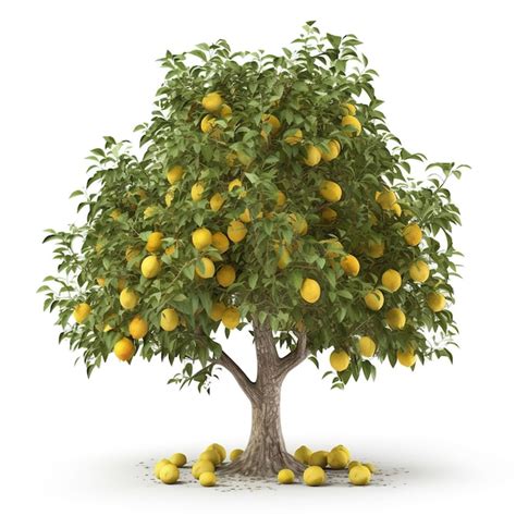 Premium Photo A Yellow Mango Tree With Many Yellow Fruit On It