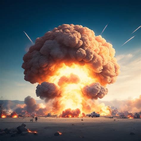 Premium Ai Image A Big Explosion