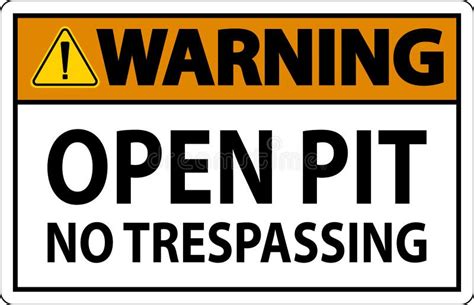 Warning No Trespassing Symbol Sign Vector Illustration Isolate On