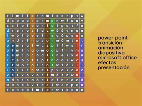 Sopa De Letras Powerpoint Wordsearch