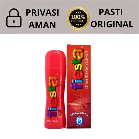 Jual Fiesta Intimate Strawberry Lubricant 50 Ml Shopee Indonesia