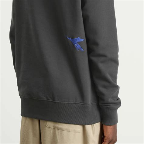 Diadora Mens X Palmes Legacy Hoodie In Black Oyster Diadora