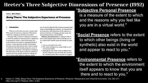 1389 Elemental Theory Of Presence Primer On Experiential Design