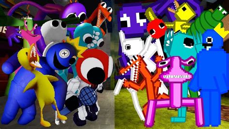 New Rainbow Friends Vs Rainbow Friends Playground All Phases 🎶 Fnf New