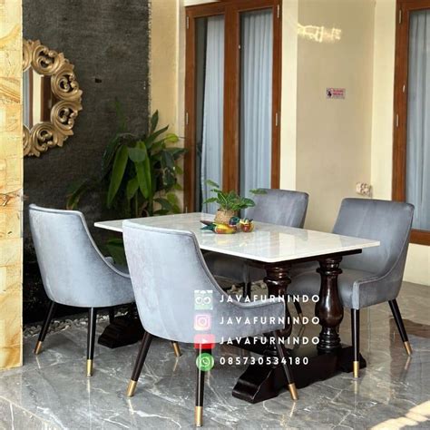 Nadia • Dining Set Jati Java Furnindo