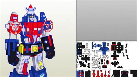 Voltron Vehicles Dairuggerxv Papercraft Model Etsy