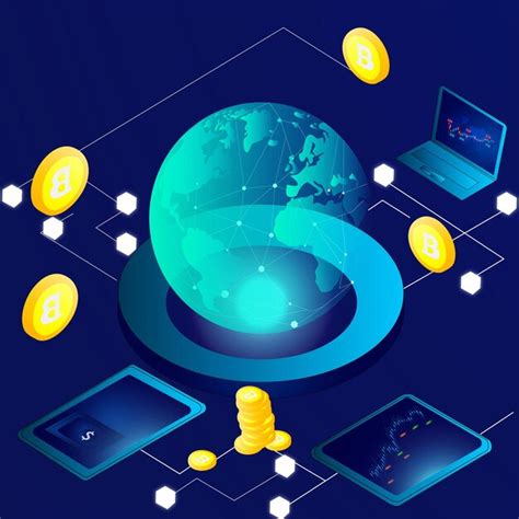 Premium Vector Cryptocurrency Global Network Isometric Graphic Illustration Vector Illustration
