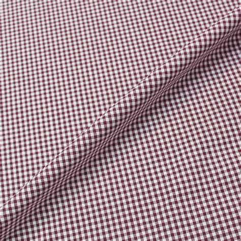 Purple Small Gingham Cotton Fabric Fabrics Galore