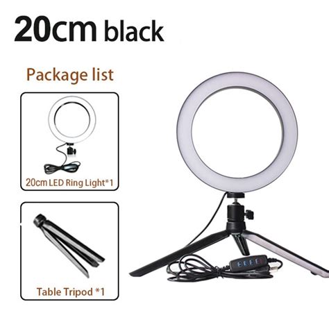 162026cm Led Selfie Ring Light Dimmable Led Ring Vicedeal