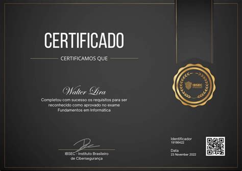 Certificado Fundamentos Em Informática Pdf