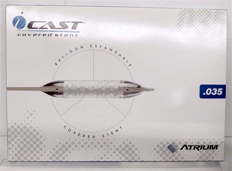 New Atrium 85403 Balloon Expandable Cast Covered Stent 6mm X 59mm X