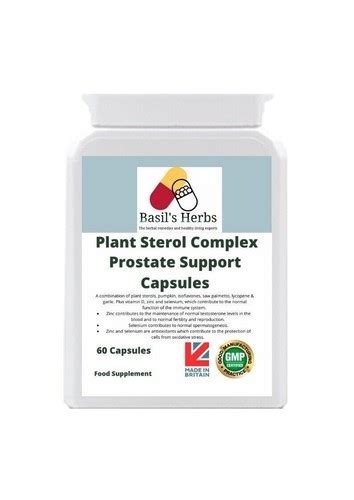 Prostate Support Plant Sterol Complex 60 Capsules Health Supplement
