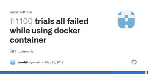 Trials All Failed While Using Docker Container · Issue 1100