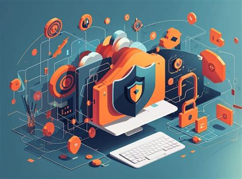 Premium Photo Computer Security Protecting Your Computer From Threats