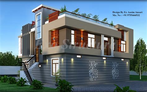 36x42 G1 Corner Plot Elevation Design Area 1512 Sq Feet