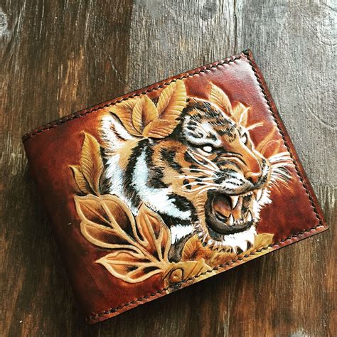 Mexican Cock Fight Rooster Wallet 3d Genuine Leather Long Etsy Artofit