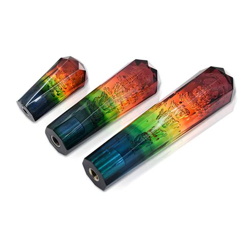 Bubble Dildo Style Shift Gear Knob Jamaica Colors 101520cm Led