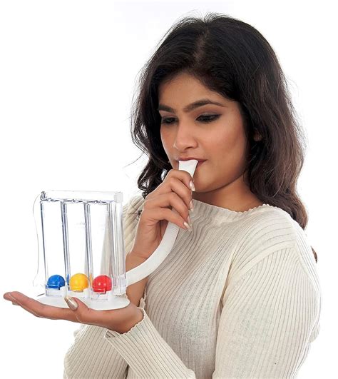 The John Baker Spirometer Breathing Exercise 3 Ball Incentive Lung