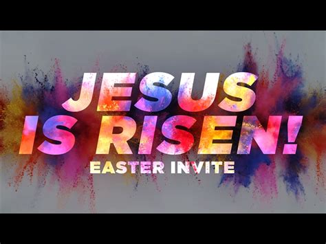 Jesus Is Risen Easter Invite James Grocho Worshiphouse Media