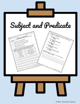 Subject And Predicate Quiz By Jedi Masterpieces TPT
