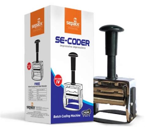 Sepack 60 Piecemin Se Coder Ii Manual Batch Coder At Rs 1820 In Kochi