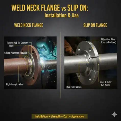 Weld Neck Flange Vs Slip On Proper Selection Texas Flange
