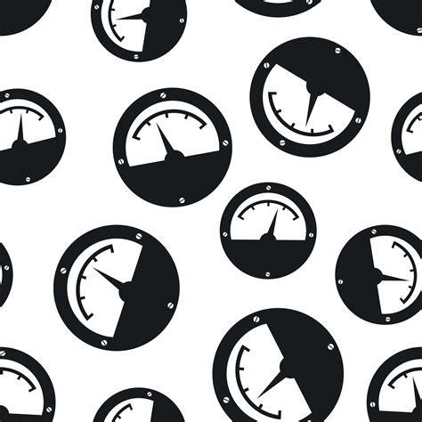 Electric Meter Seamless Pattern Background Business Flat Vector