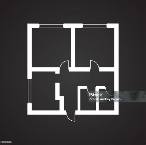 Ilustración De Icono De Plano De Inicio En El Fondo Para El Diseño Gráfico Y Web Signo Vectorial