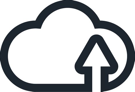 Cloud Linear Icon Cloud Upload Icon 20522370 Png