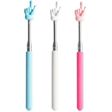 Shop Na Telescopic Teachers Pointer Rod Finger Design Retractable Teaching Pointer Reading Guide
