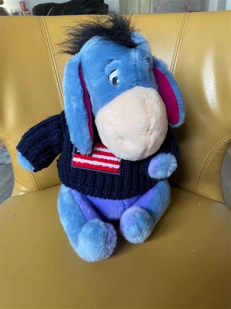 Disney Store Winnie The Pooh Eeyore Plush 12 Fourth Of July Etsy