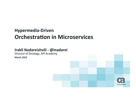 hypermedia driven orchestration in microservices ppt