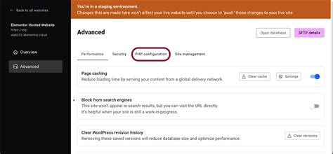 Edit The Php Version Of Your Elementor Host Site Elementor