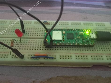 raspberry pi pico w flashing firmware and uploading code blinking led
