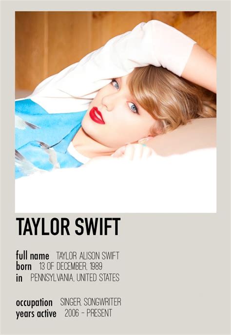 Taylor Swift Polaroid Poster Taylor Swift