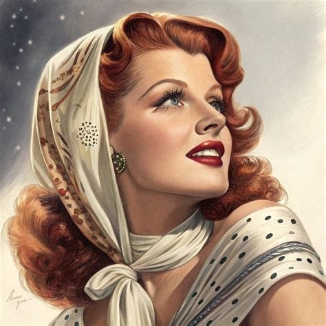 Rita Hayworth Classic Hollywood Star Rita Hayworth In Eleg