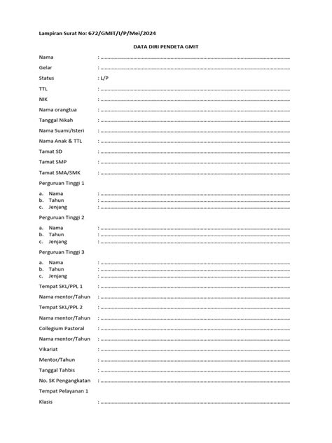 Data Pendeta Dalam Klasis Pdf