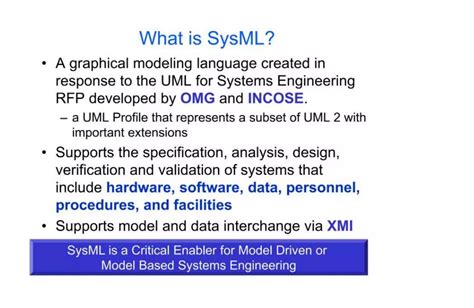 Presentation On Sysmlpptx