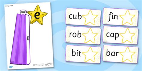 3d Magic E Wand Activity Pack Teacher Made